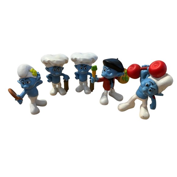 McDonald's | Toys | Lot Of 5 Smurfs Figures 21 Mcdonalds Vanity Bakers ...